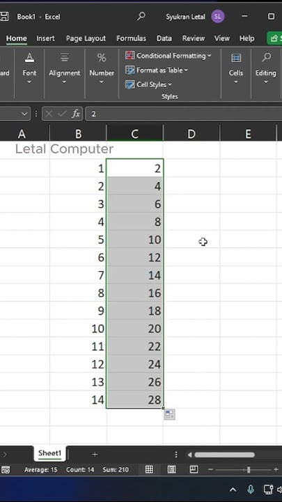 Create automatic sequence numbers in Excel #tutorial #exceltutorial - YouTube