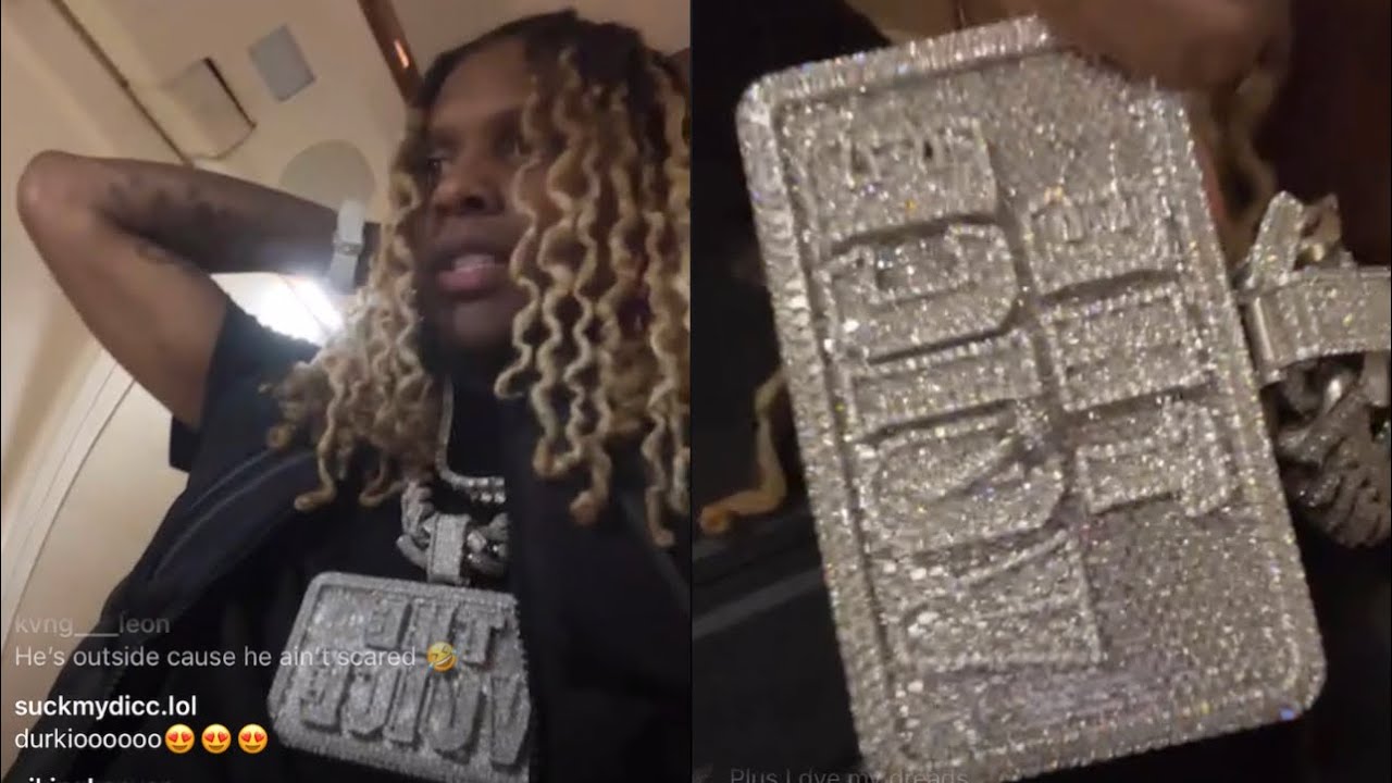 Lil Durk Can't Stop Showing Off His $800K The Voice Chain On OTF Jet ...