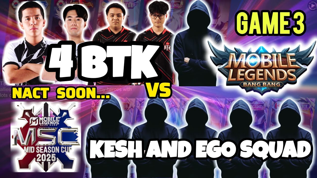 BTK VS KESH & EGO SQUAD | GAME 3 | NACT PRACTICE | CRAZY ZIA - YouTube