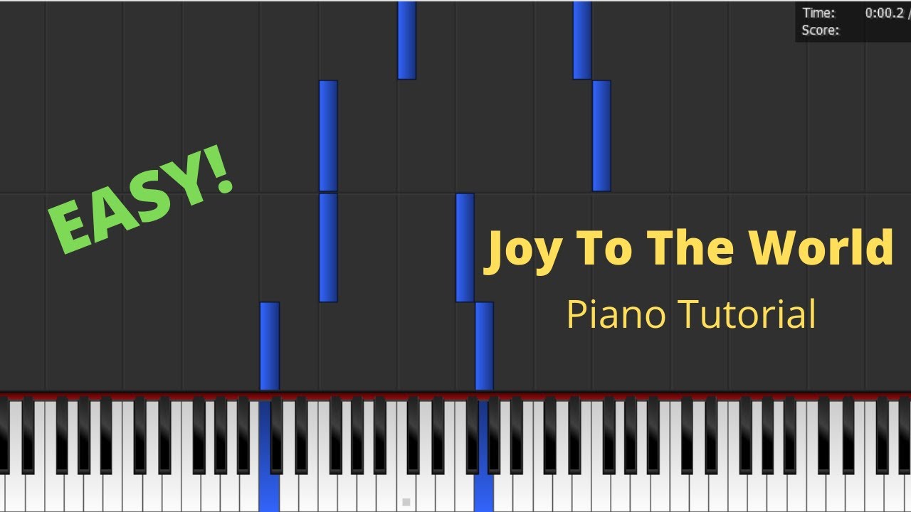 Joy To The World Piano Tutorial Easy Beginner - YouTube