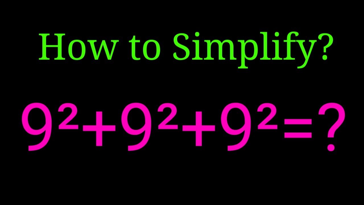 A Nice Math Problem Simplifying By Math Tutor Jakaria One ️ - YouTube