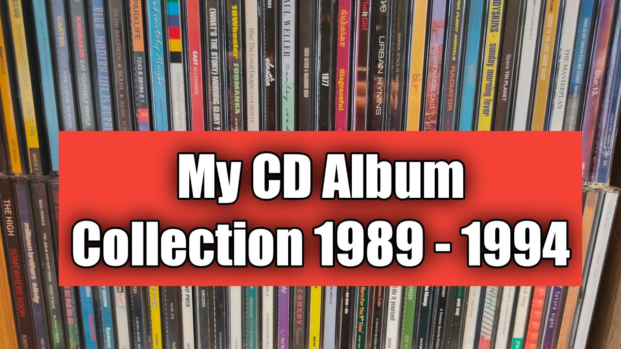 My Britpop and 90s Indie CD Album Collection 1989 -1994 - YouTube