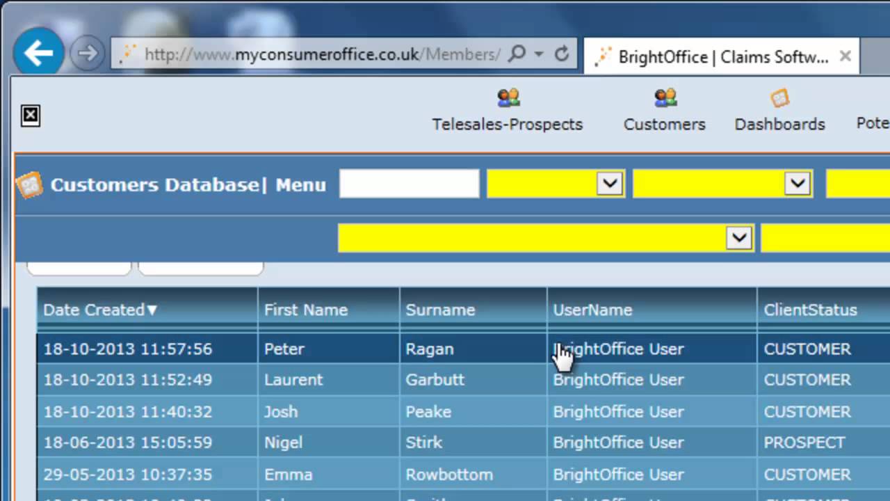 BrightOffice - Logging In and General Navigation - YouTube
