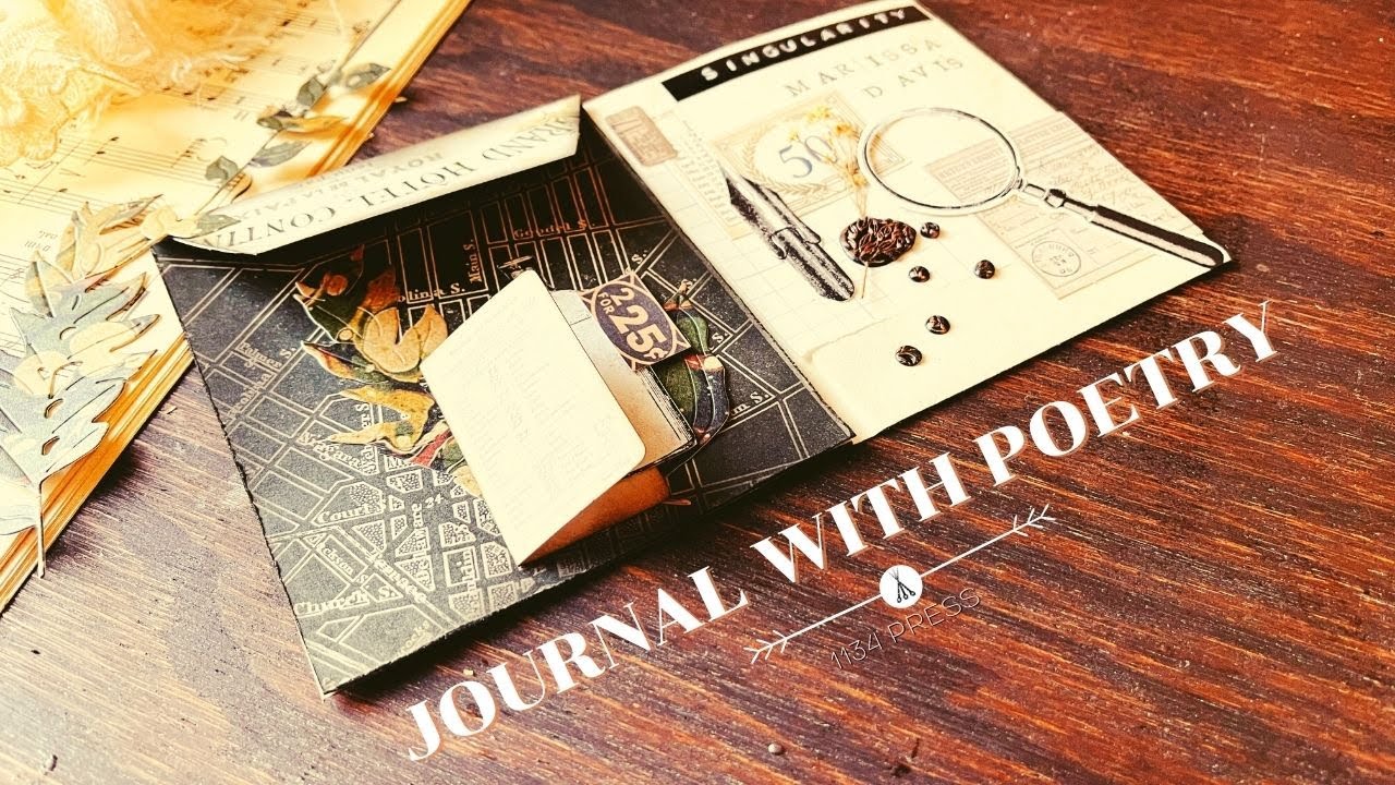 Junk Journal With Me | Single Page Collage + National Poetry Month ...