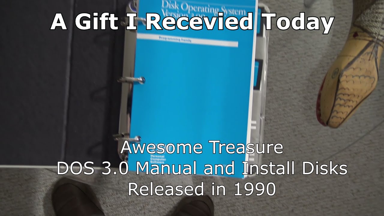 DOS 3.0 Manual & Install Disks - YouTube