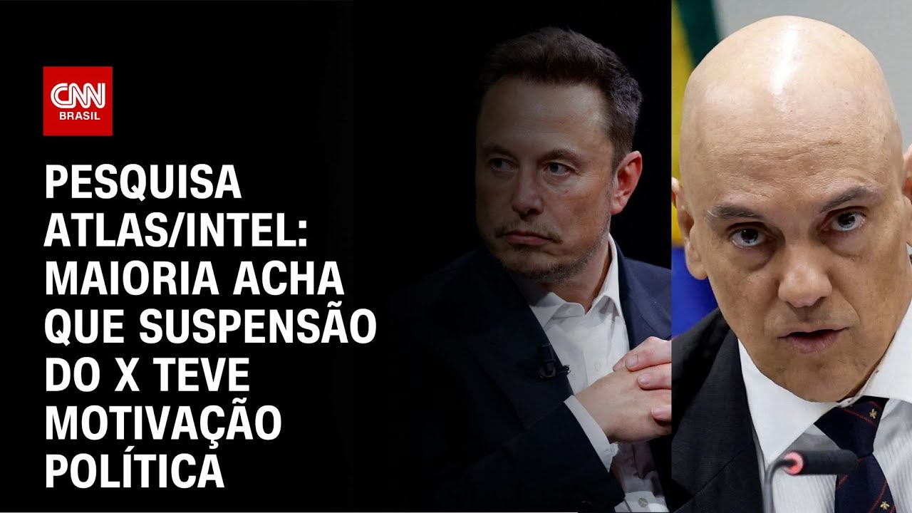 Pesquisa Atlas/Intel: maioria acha que suspensão do X teve motivação ...