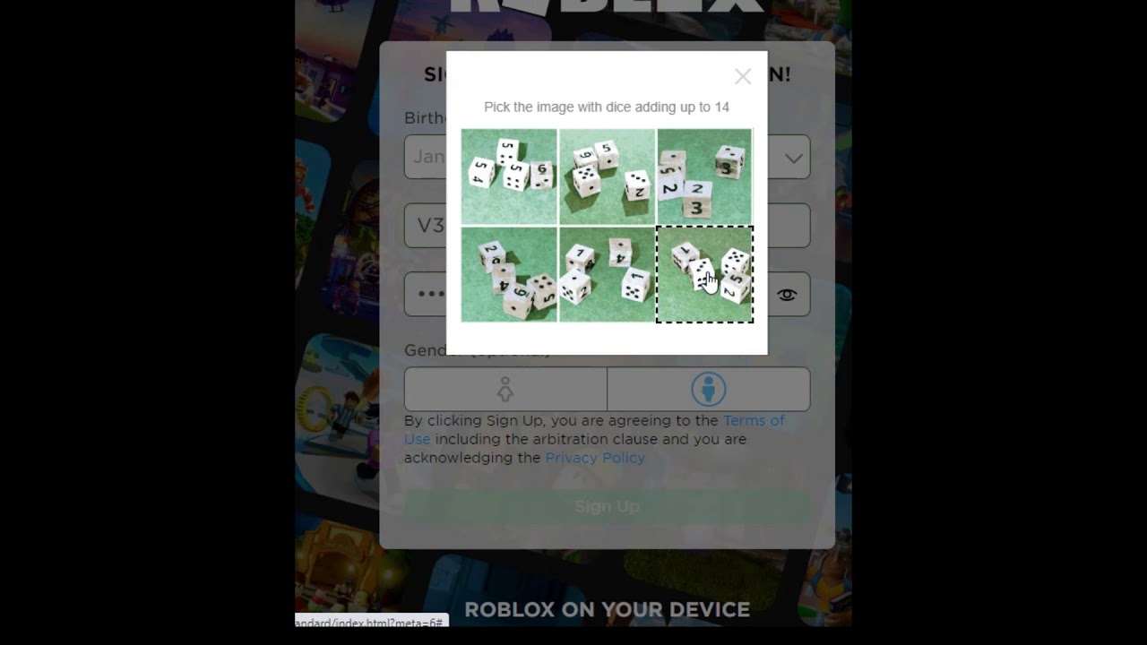Roblox your captcha is impossible - YouTube