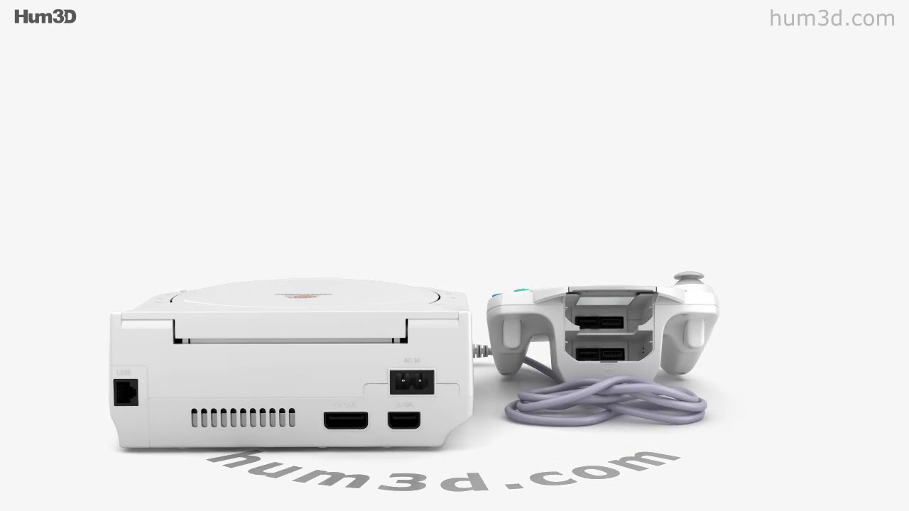 SEGA Dreamcast 3D model by Hum3D.com - YouTube