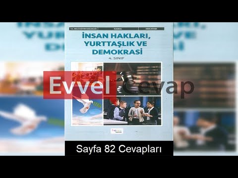 4. Sınıf İnsan Hakları, Yurttaşlık ve Demokrasi Ders Kitabı Cevapları Hecce Yayıncılık Sayfa 82