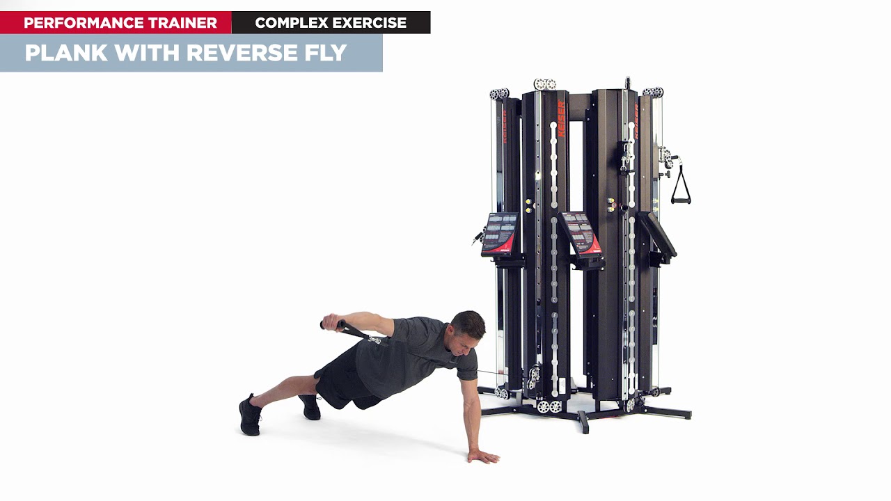 Keiser Exercise of the Day: Plank with Reverse Fly - YouTube