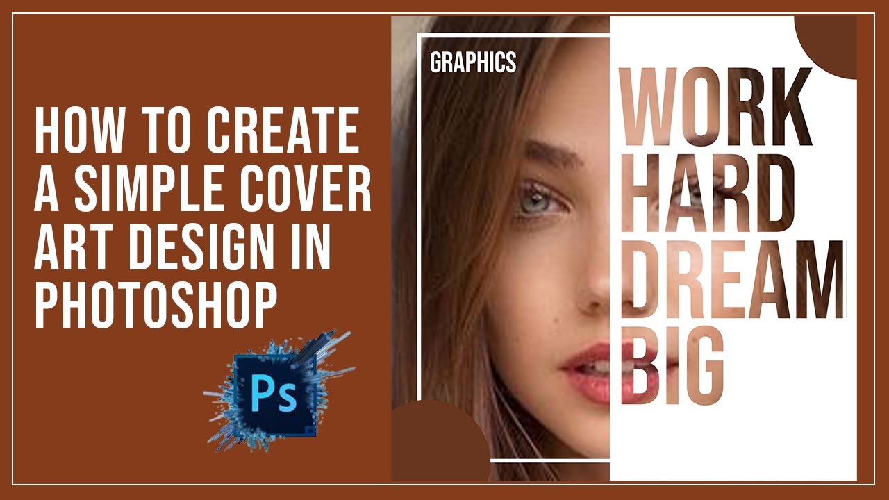 How to create a simple cover art design in Photoshop | Photoshop small ...