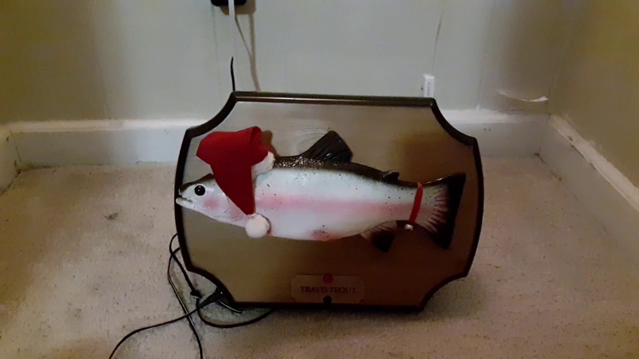 Travis Trout Christmas Version singing fish - YouTube