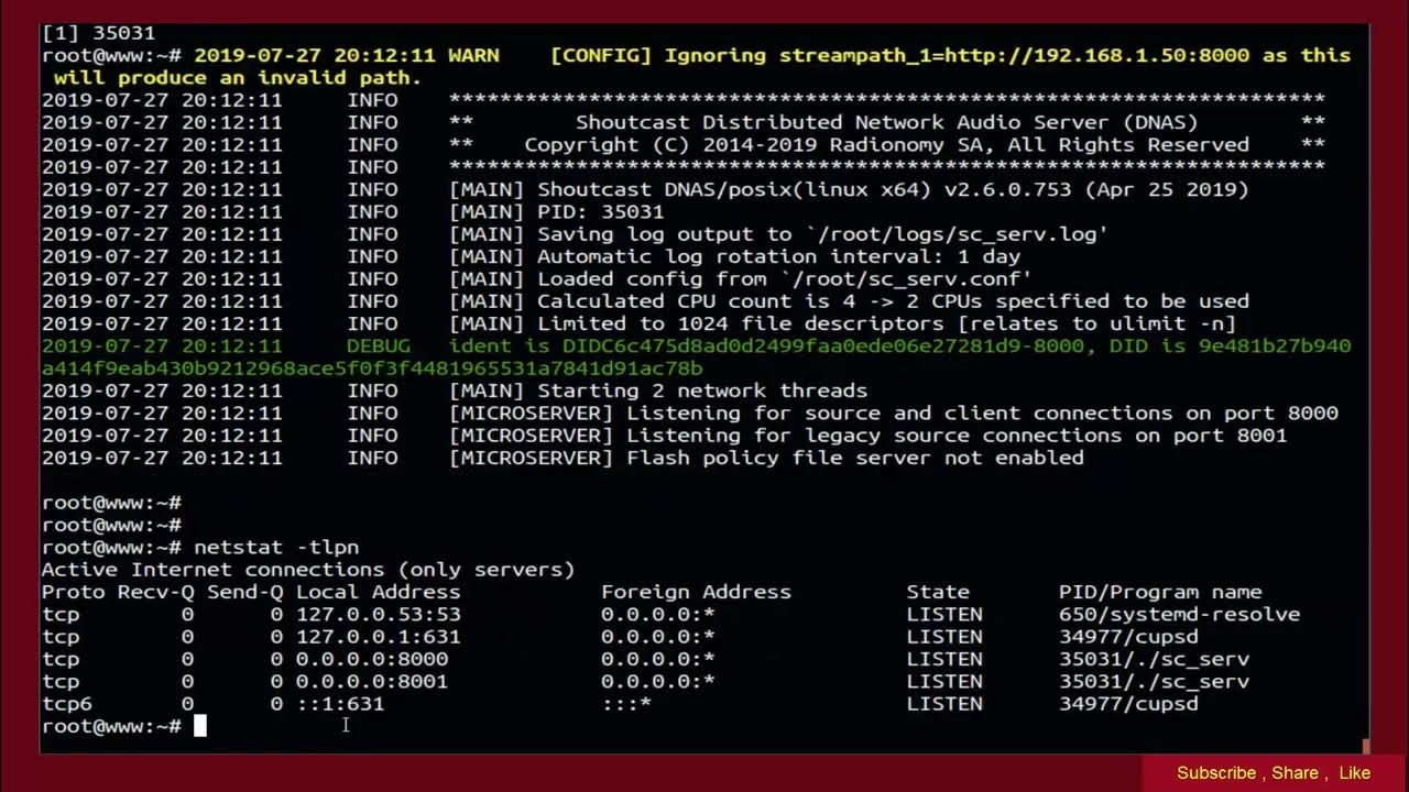 How To Install Shoutcast Server on Ubuntu 18.04 LTS - YouTube