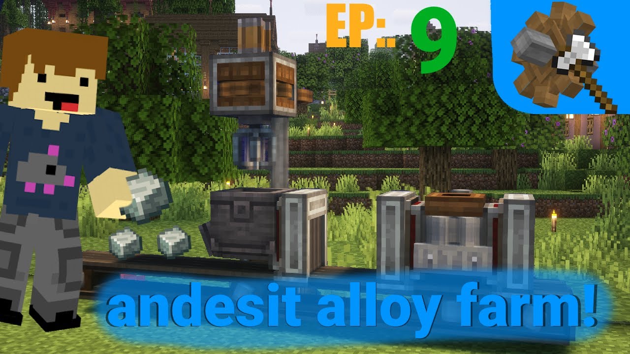 Andesite alloy farm! | ÉPÍTSÜNK Let's play #09 | MINECRAFT - YouTube