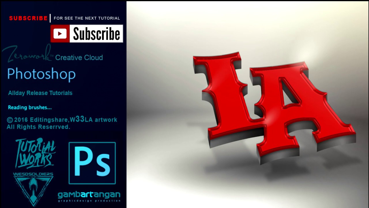 Easy 3D Font Manipulation with Adobe Potoshop - YouTube