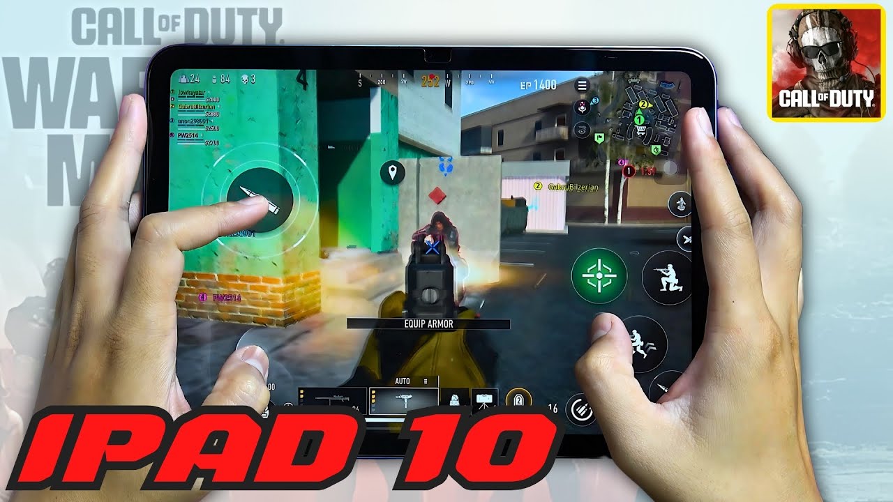IPAD 10 CALL OF DUTY WARZONE MOBILE Test With Battery Test - YouTube