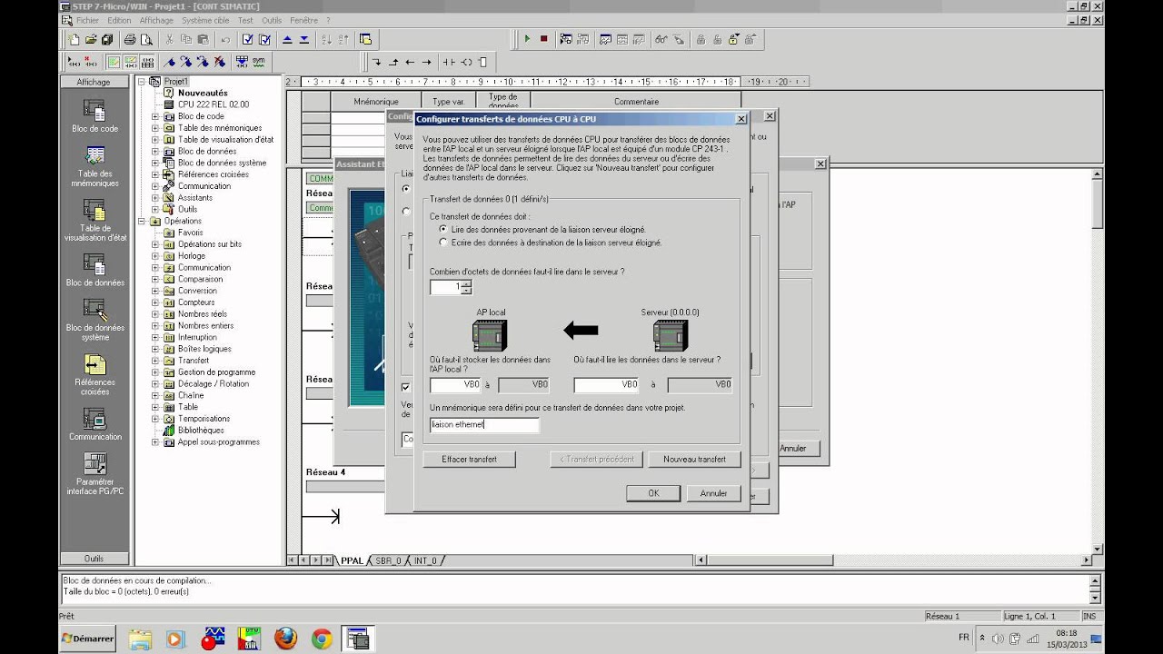 config cp243-1 module ethernet cpu200 - YouTube