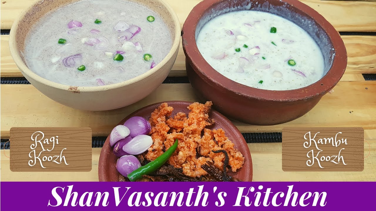 Koozh recipe in Tamil | Ragi Koozh recipe | Kambu Koozh recipe ...