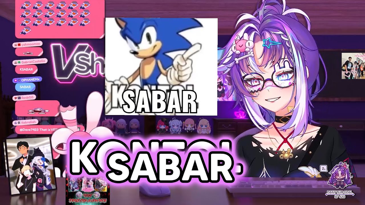Michi Explaining KSabar Meme To Her Chat - YouTube