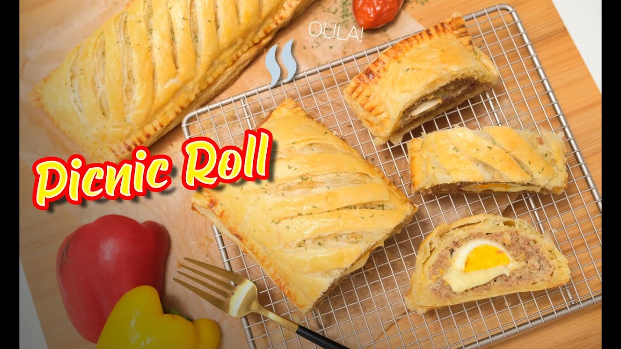 Cara buat picnic roll gampang - resep mudah picnic roll - YouTube