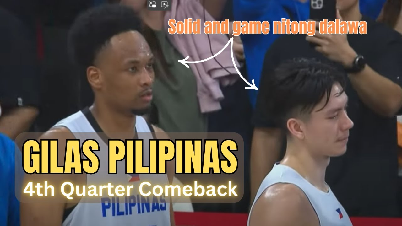 Angas ng Comeback Win!!! Gilas Pilipinas vs Qatar | 2nd Doha ...
