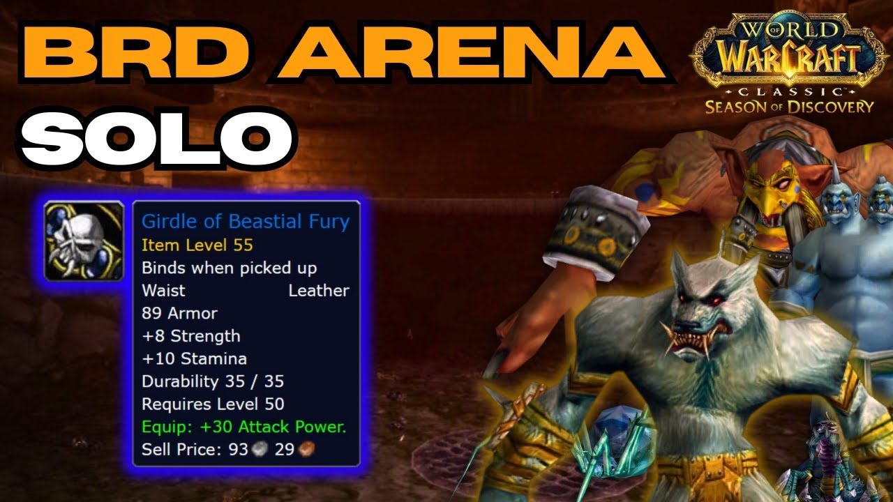 BRD Arena Farm Paladin Solo Guide | Season of Discovery P3 - YouTube