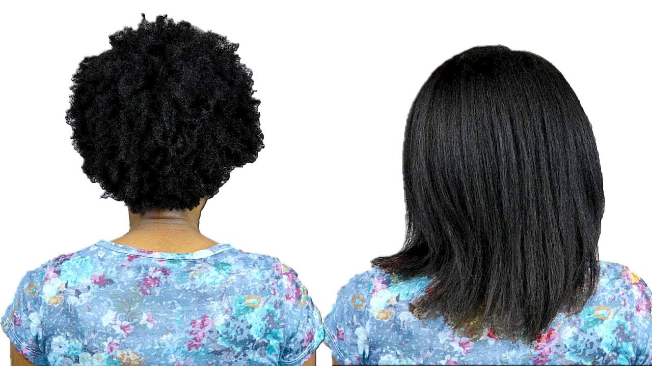 Silk Press on 4C Hair - Tips on How to Straighten Natural Kinky Hair ...