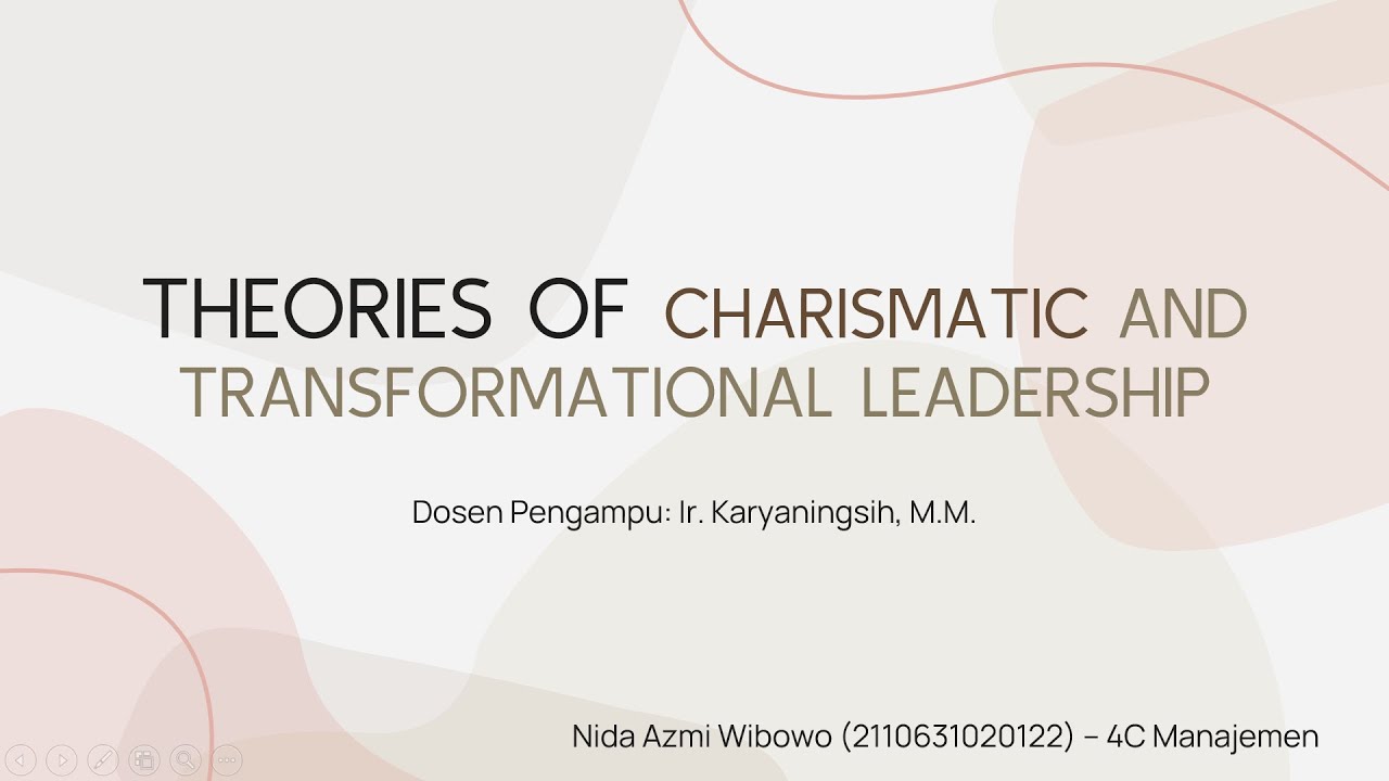 Theories of Charismatic and Transformational Leadership - Nida Azmi - YouTube