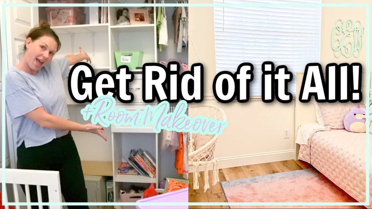 How to DECLUTTER a SMALL SPACE | Declutter Organize and Room Makeover ...
