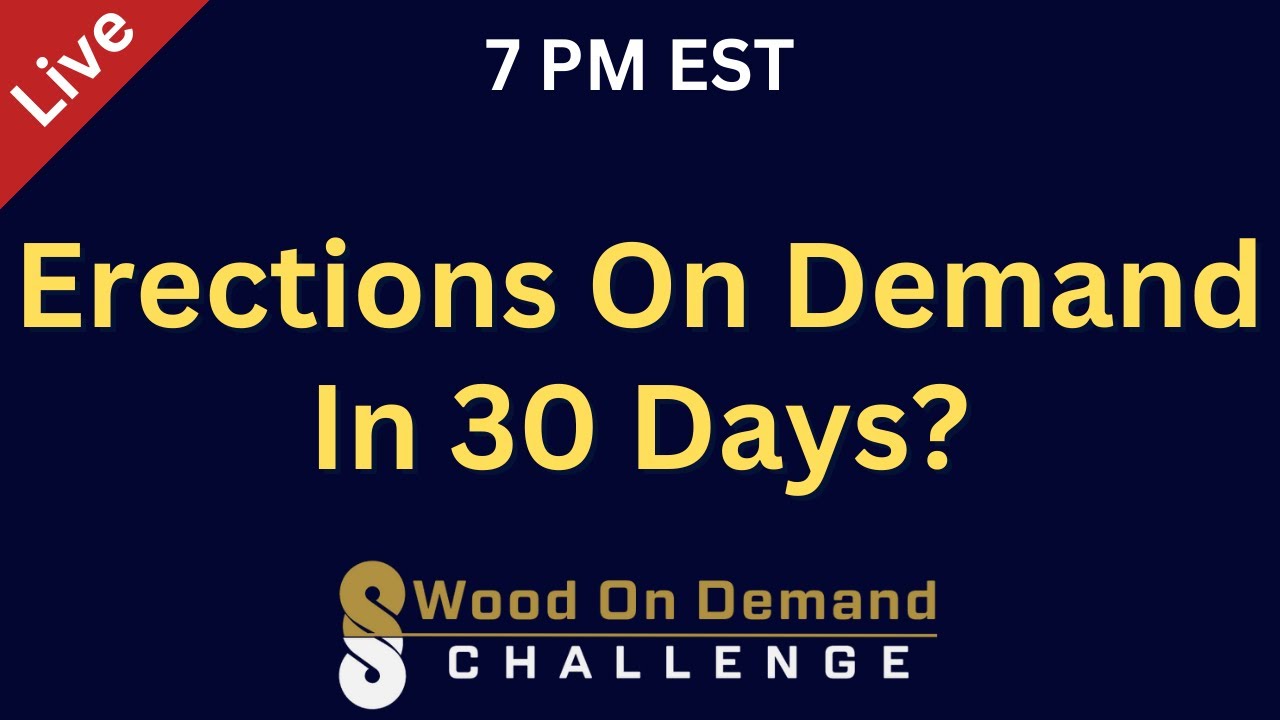 Wood On Demand Challenge - Get Erections On Demand In 30 Days - YouTube