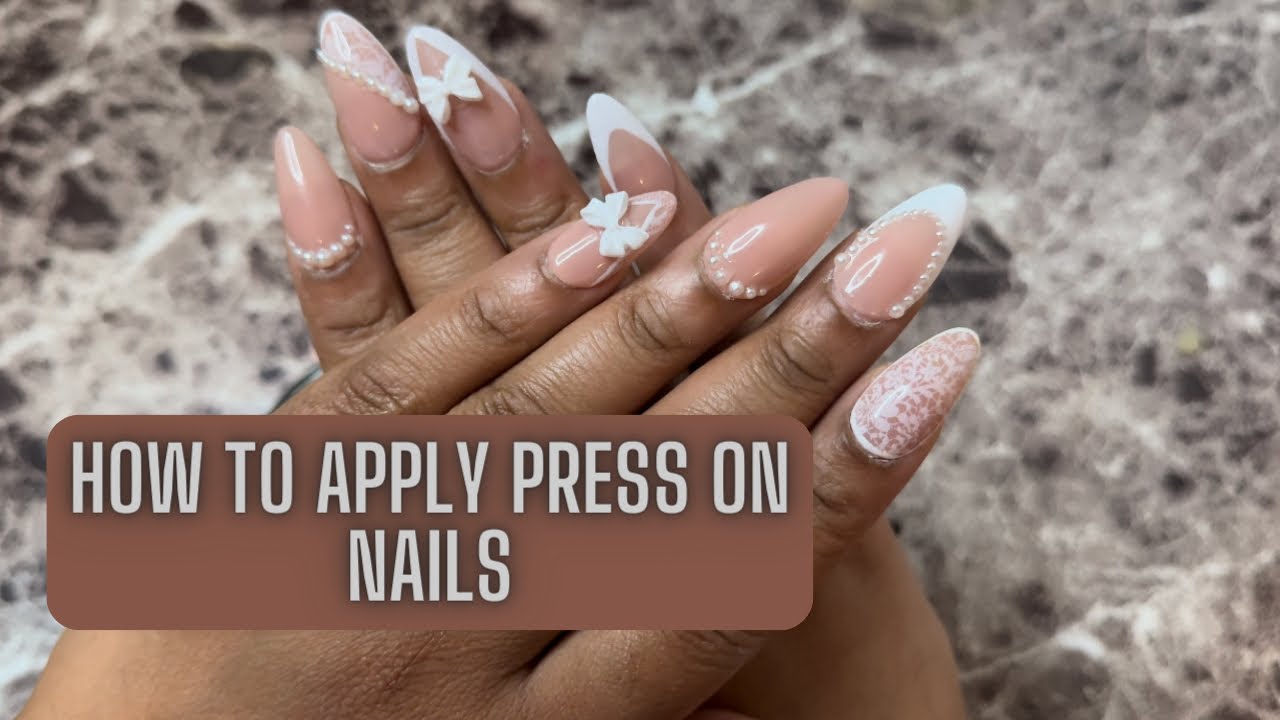 How to apply press on nails | With a Prep kit - YouTube