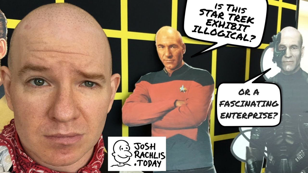 I baldly go to the Star Trek exhibit! - YouTube