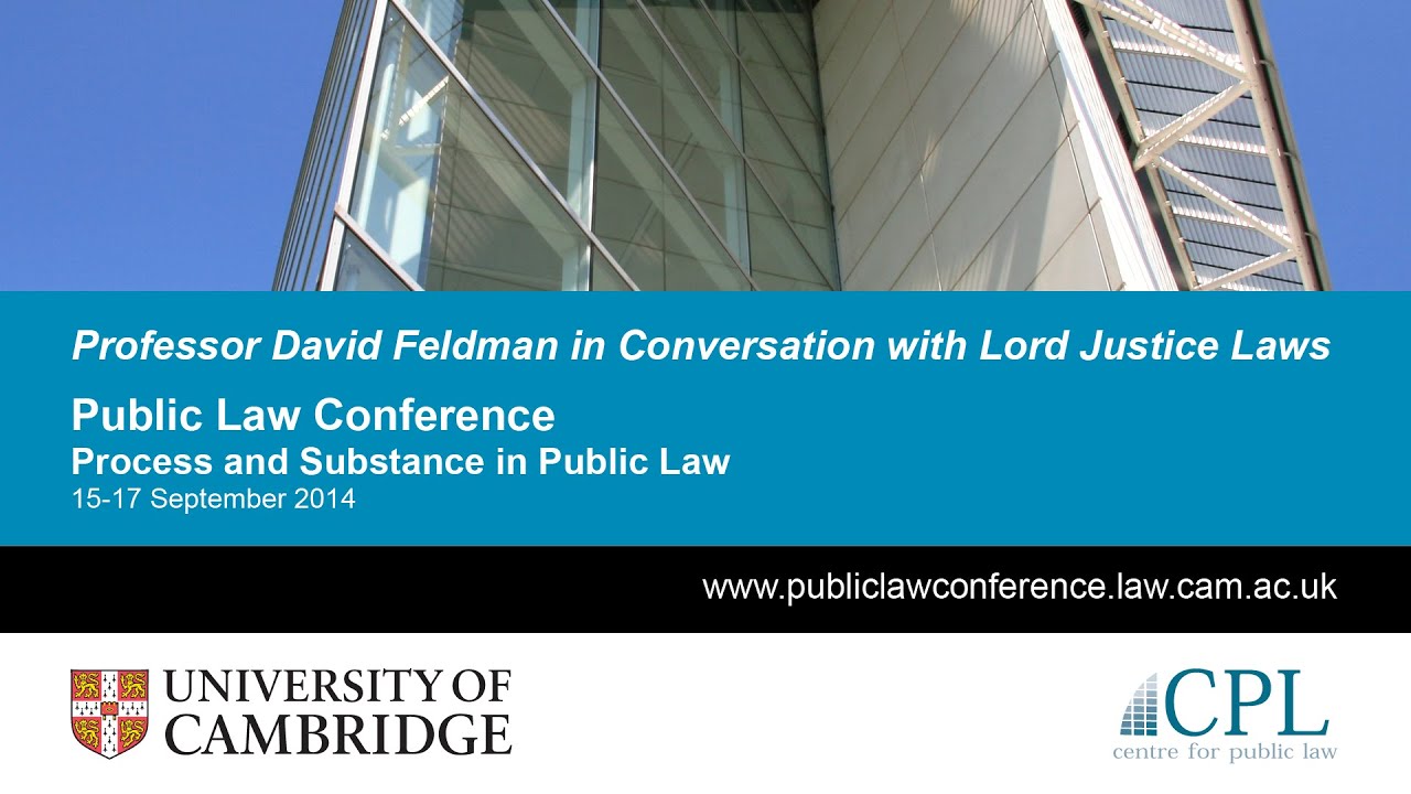 Professor David Feldman in conversation with Lord Justice Laws - YouTube