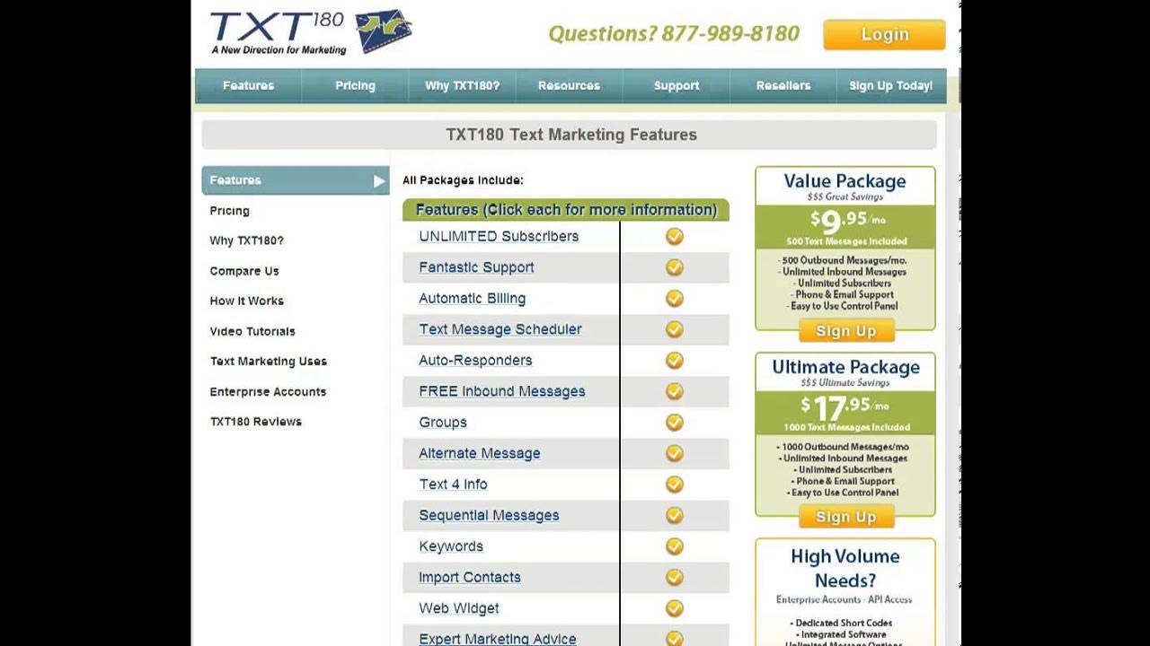 TXT180 Review & Coupon - Affordable & Reliable Mass Text Messaging Service - YouTube