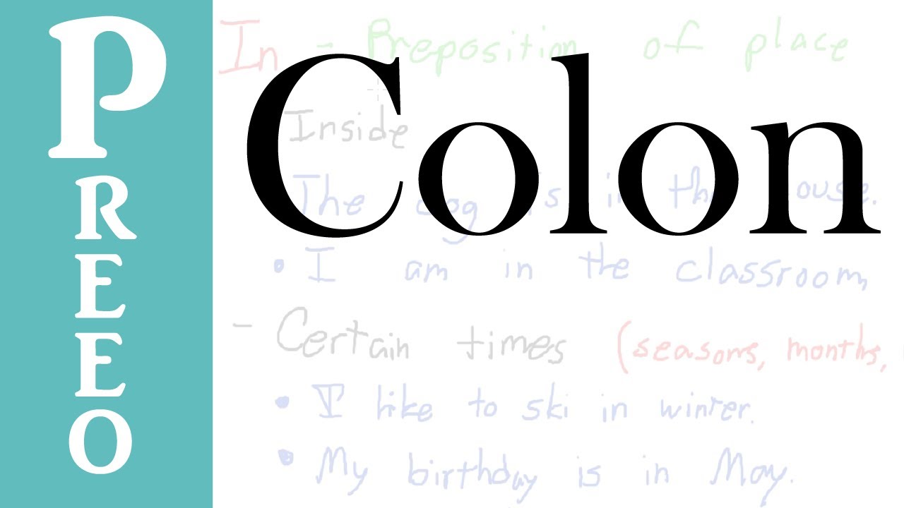Punctuation - Colon - YouTube
