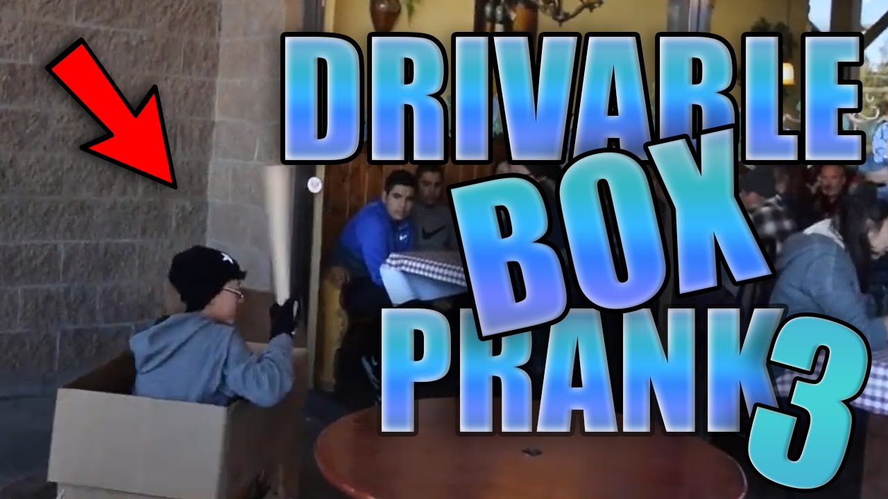 Drivable Cardboard Box In Stores - Hoverboard Prank (Part 3) - YouTube