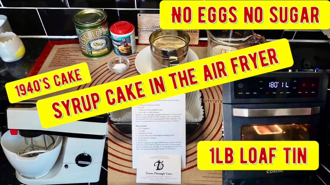 A 1940’s syrup cake in the Cosori air fryer oven and a 1990’s Kenwood ...