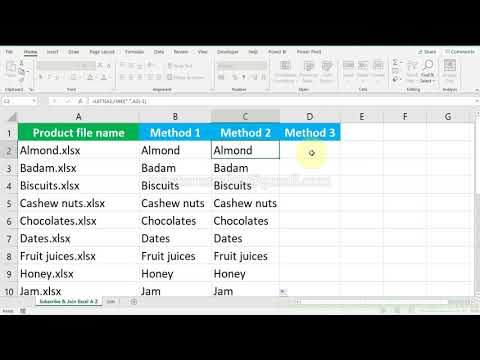 3 Methods for FILE NAME EXTRACT using formulas in excel