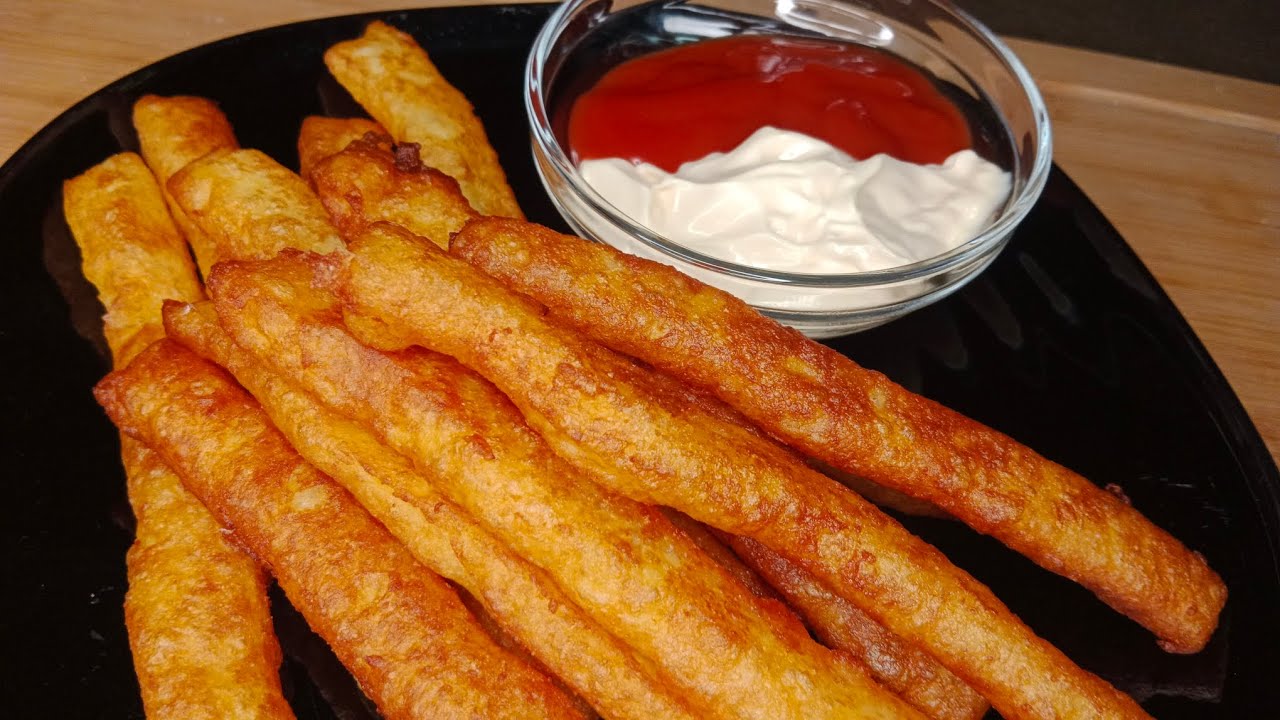 Crispy potato and cheese sticks - YouTube