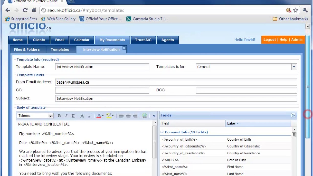 Officio! Your Office Online Learning Centre video 4 - YouTube