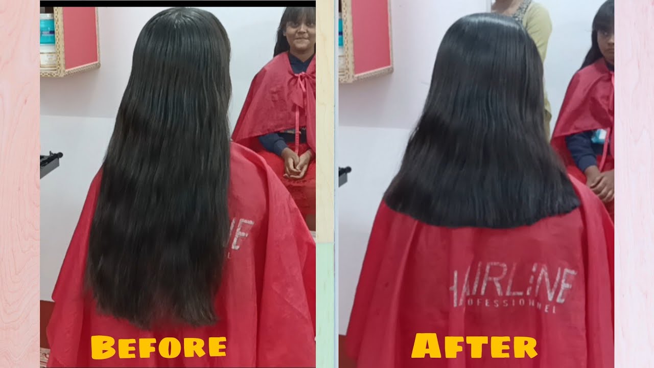 Hair cutting | Round hair cut | Baby hair cut | Long to short hair cut ...