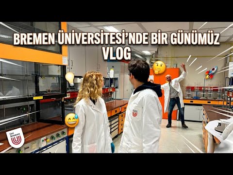 ✨ALMANYA'DA BİR GÜNÜM = Bremen Üniversitesi'nde Laboratuvara Girdik! VLOG (+ churros) 