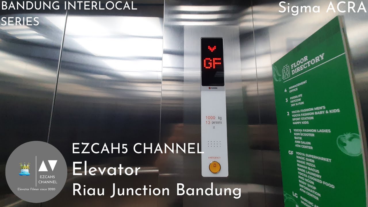 Brand New Sigma ACRA Elevator ~ Riau Junction Bandung - YouTube