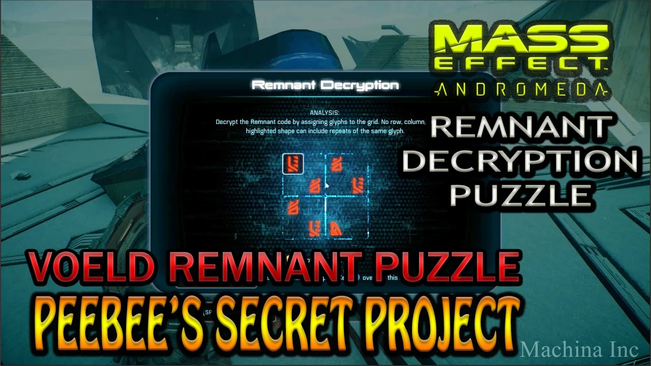 Voeld Remnant Decryption Puzzle - Peebee's Secret Project [Mass Effect ...