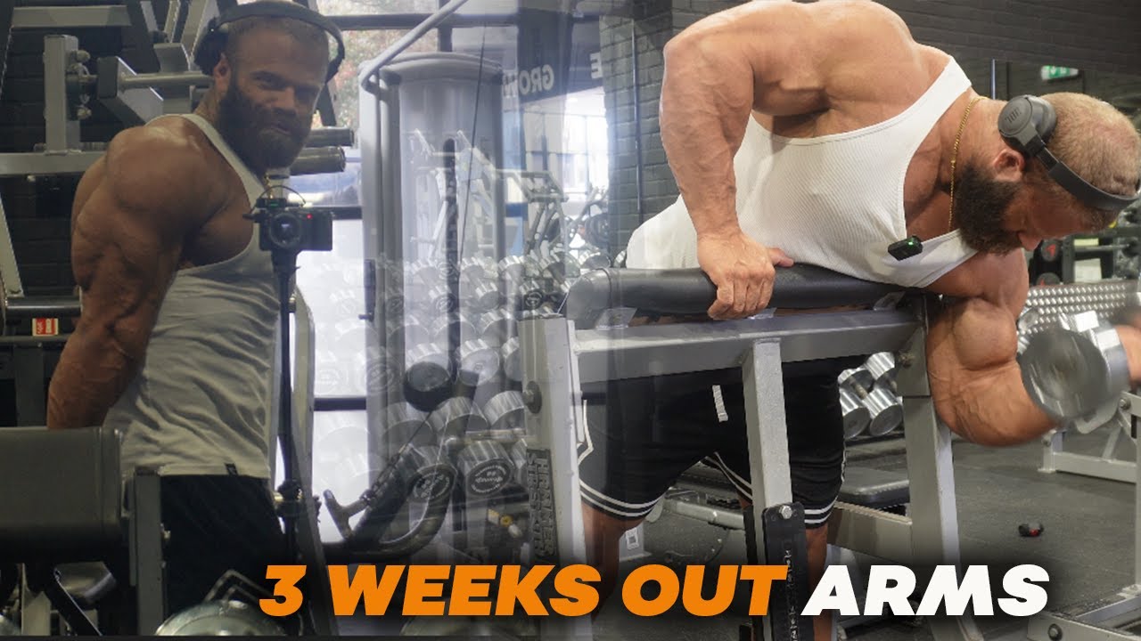 SHREDDED ARM WORKOUT AT 3 WEEKS OUT | HOLD YOUR MUSCLE!!! - YouTube