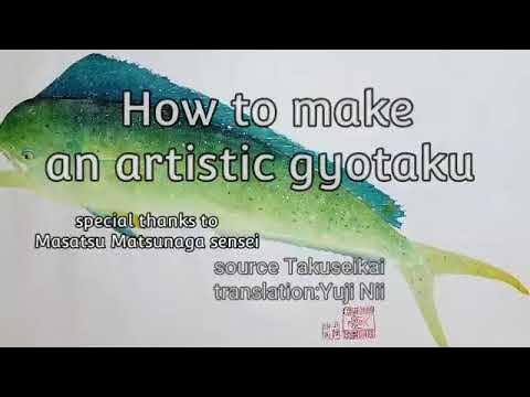 How to make an artistic gyotaku:part 1 preparing the fish - YouTube