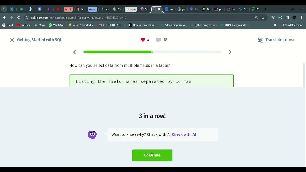 14 Getting Started with SQL | Tech for Everyone | Sololearn - YouTube