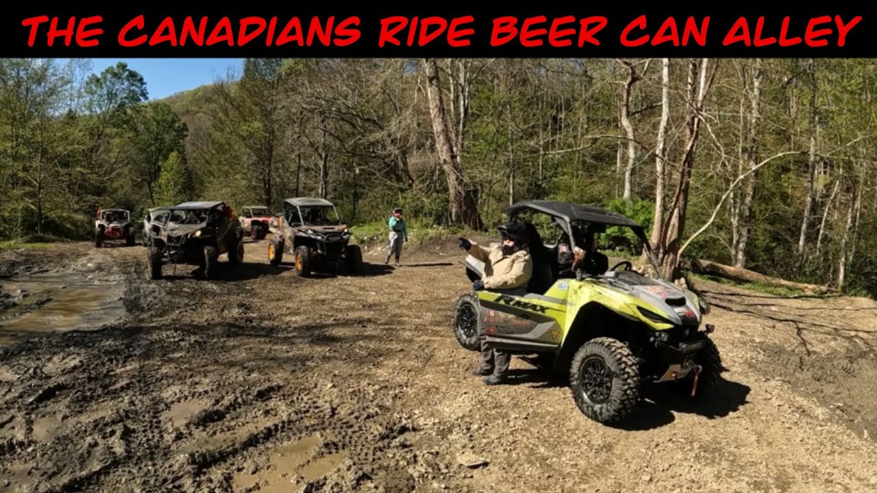 The Canadians ride Beer Can Alley West Virgina - Hatfield McCoy Trails ...
