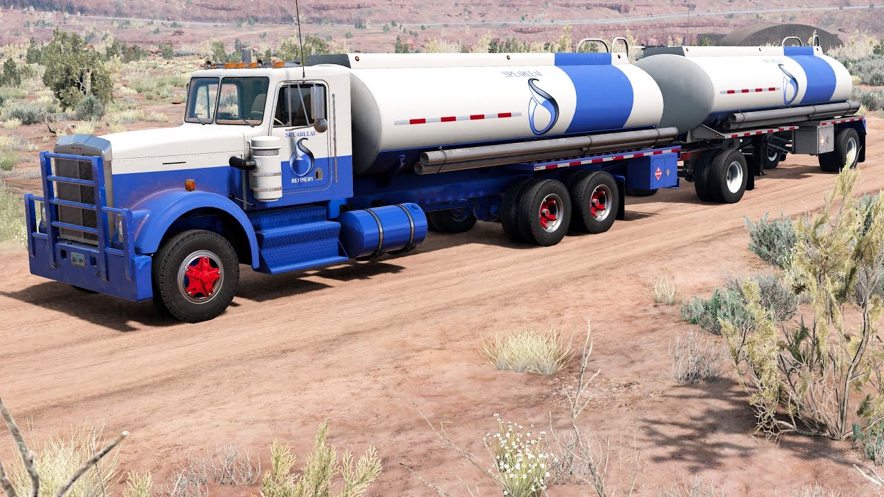 BeamNG Drive Update - T83s Tanker Truck + Trailer Transporting Diesel ...