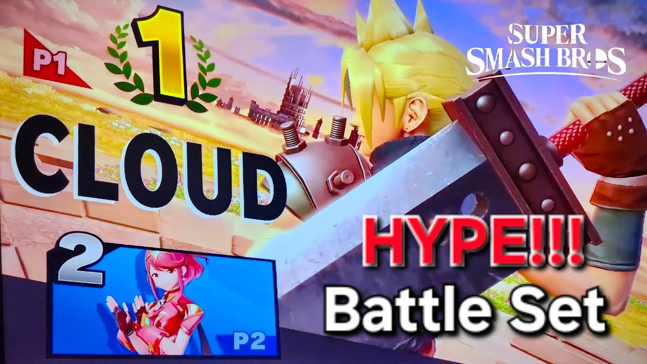 HYPE!!! 1V1 FT2 BATTLE SET CLOUD VS. PYRA | ULTIMATE SMASH BROS ...